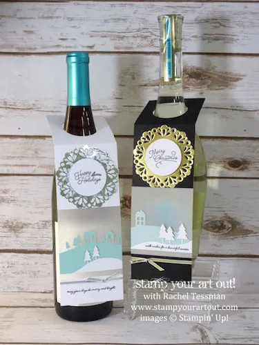 Wine Bottle Tags & Two Festive Winterland Cards - Stamp Your Art Out!