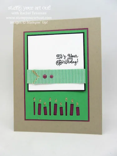 Border Punch Cards with Ribbon "Belts" - Stamp Your Art Out!