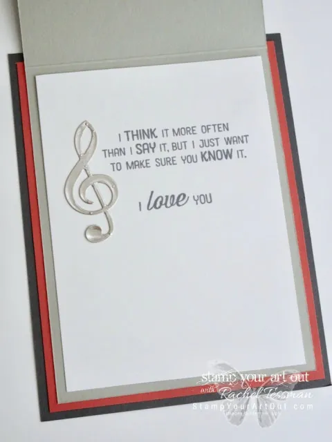 Music Themed "Just a Note" Cards - Stamp Your Art Out!