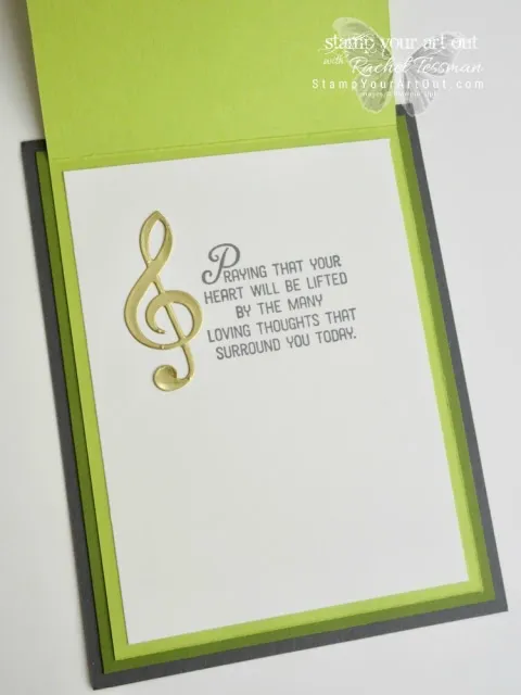 Music Themed "Just a Note" Cards - Stamp Your Art Out!