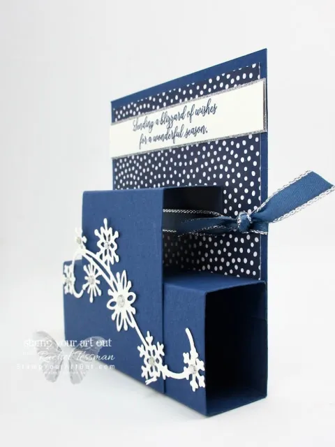 Snowflake Showcase Step Panel Card - Stamp Your Art Out!