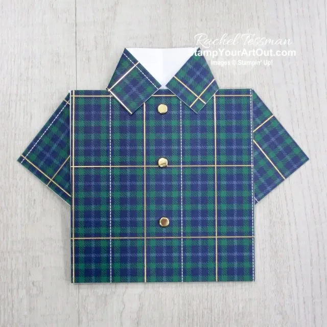 Wrapped in Plaid Shirt Card - Stamp Your Art Out!