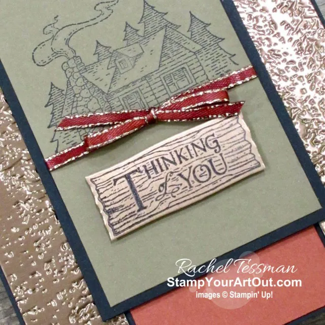 Rustic Retreat meets Brushed Metallic - Stamp Your Art Out!