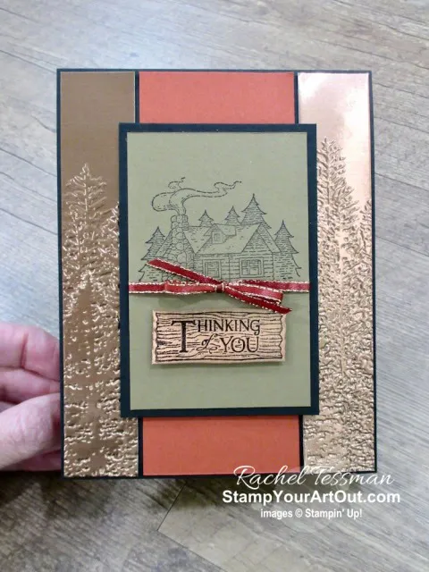 Rustic Retreat meets Brushed Metallic - Stamp Your Art Out!