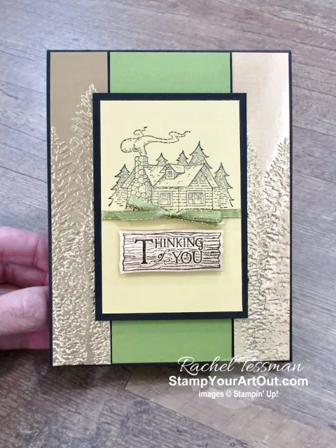 Rustic Retreat meets Brushed Metallic - Stamp Your Art Out!