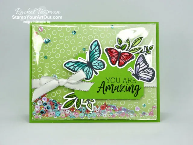 Amazing Fluttering Faker Shaker Card - Stamp Your Art Out!