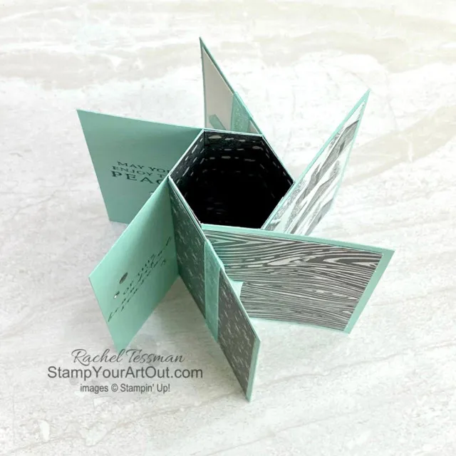 Peaceful Place 6-Panel Pinwheel Tower Card - Stamp Your Art Out!