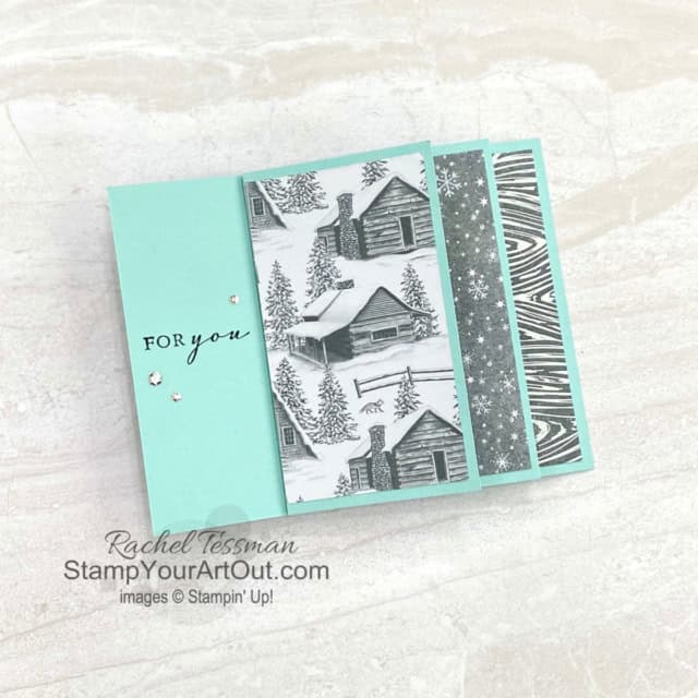 Peaceful Place 6-Panel Pinwheel Tower Card - Stamp Your Art Out!