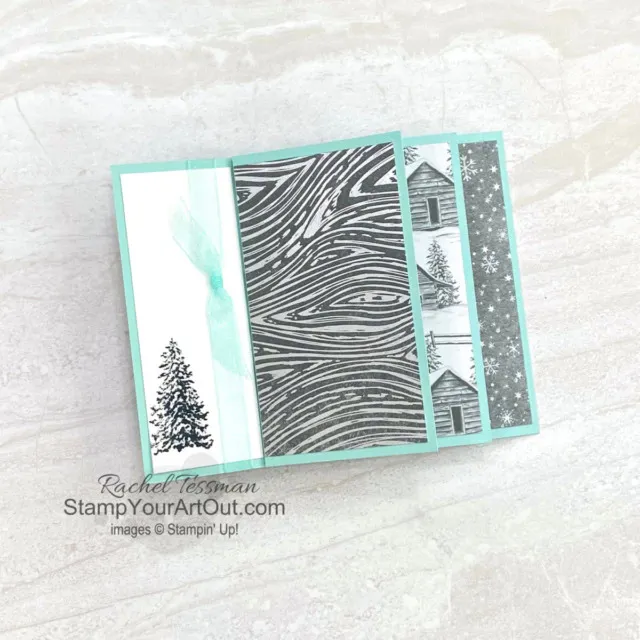 Peaceful Place 6-Panel Pinwheel Tower Card - Stamp Your Art Out!