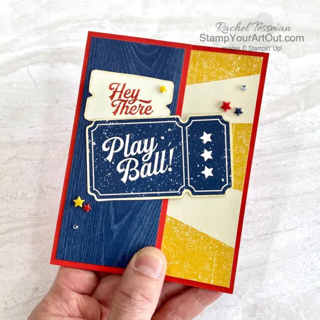 Play Ball Fun Fold Card - Stamp Your Art Out!