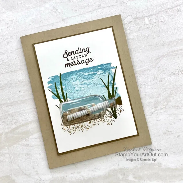 Message in a Bottle Card - Stamp Your Art Out!