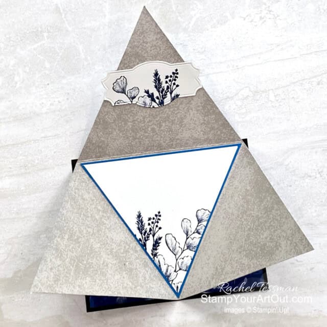 Sun Prints Triangular Cross Fold Cards - Stamp Your Art Out!