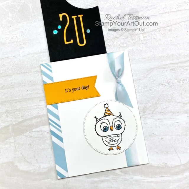 Adorable Owls Cut Flap-Fold Birthday Card - Stamp Your Art Out!