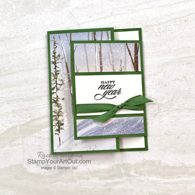 One Horse Open Sleigh Joy Fold Scenery Cards - Stamp Your Art Out!