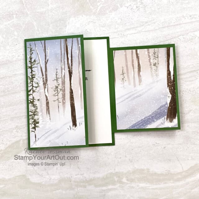 One Horse Open Sleigh Joy Fold Scenery Cards - Stamp Your Art Out!