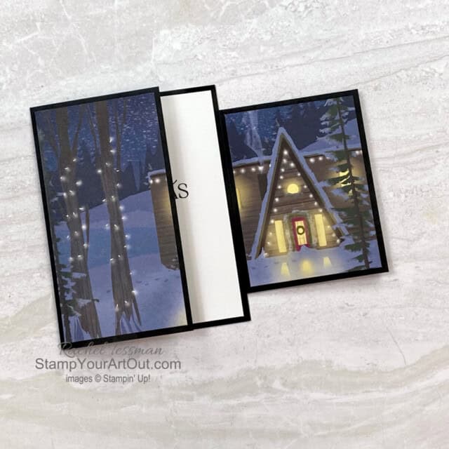 One Horse Open Sleigh Joy Fold Scenery Cards - Stamp Your Art Out!