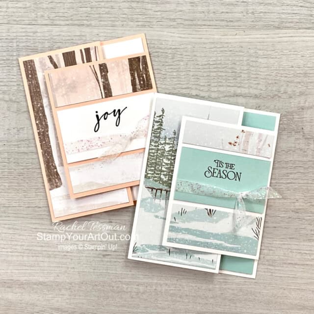One Horse Open Sleigh Joy Fold Scenery Cards - Stamp Your Art Out!