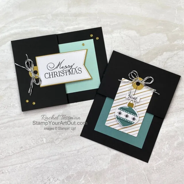 Festive Tags Kit Multiplied As Cards - Stamp Your Art Out!
