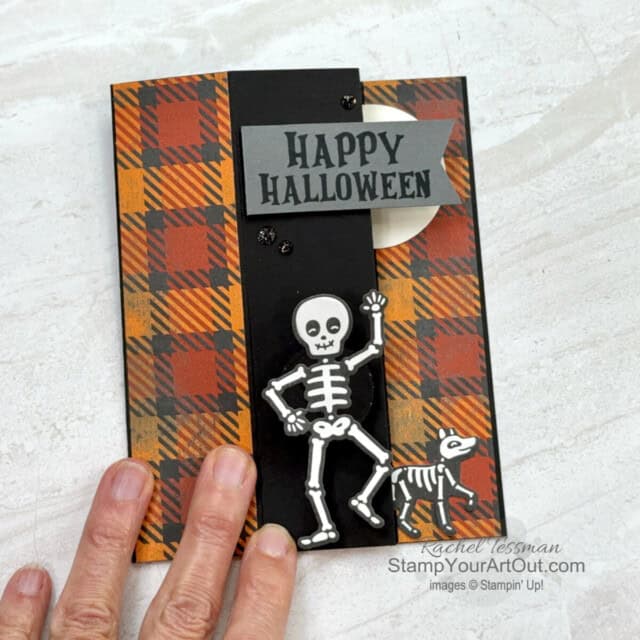 Them Bones Square Column Fold Card - Stamp Your Art Out!
