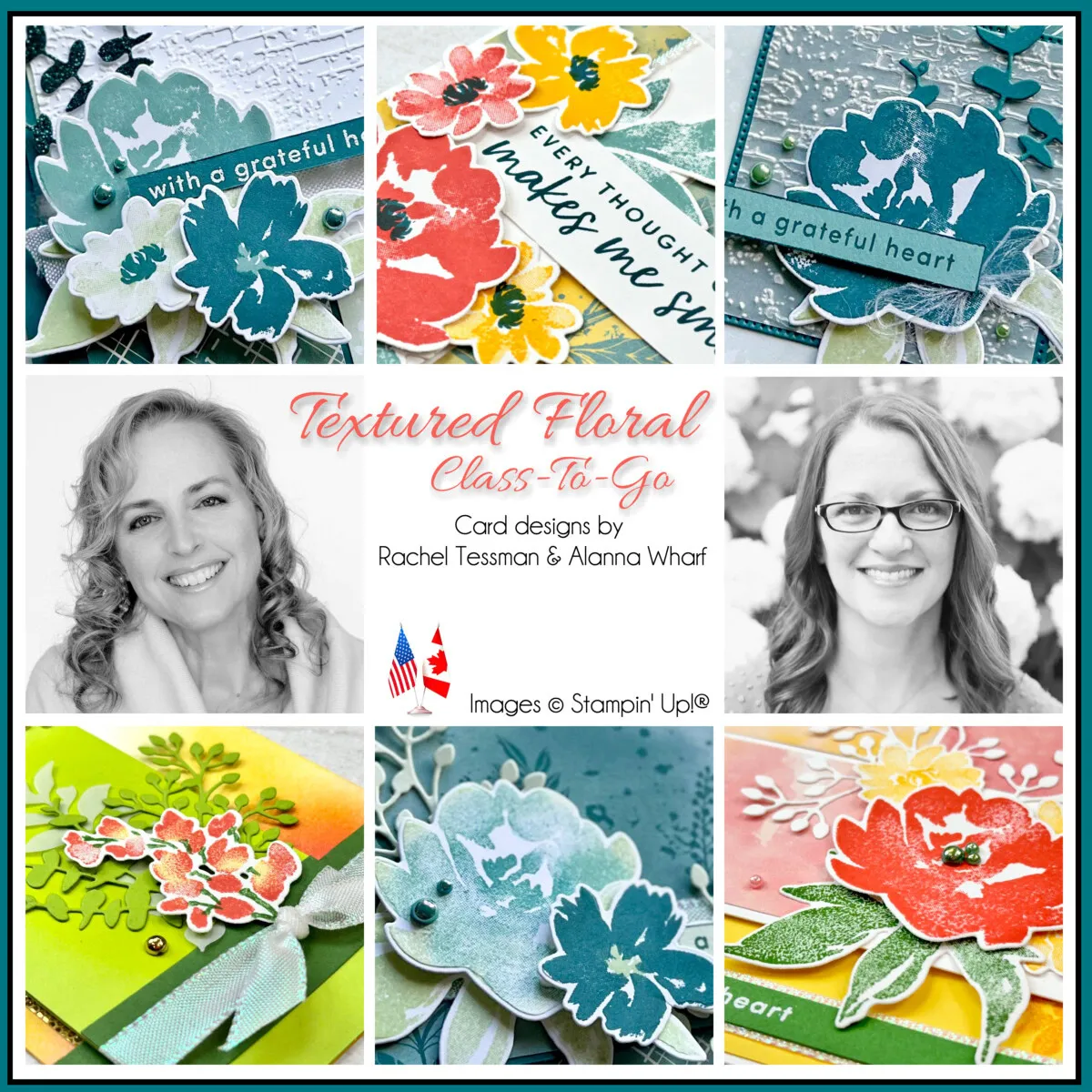 Textured Floral Class-to-Go! - Stamp Your Art Out!