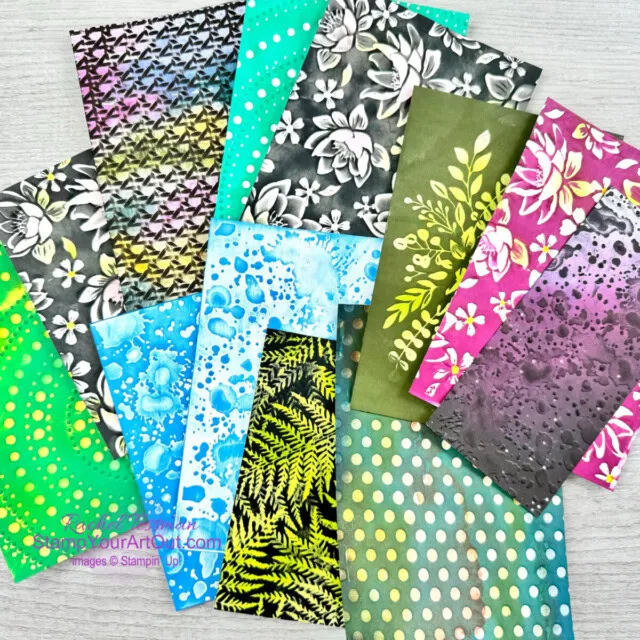 More Blackout Embossing With Fern 3D Embossing Folder - Stamp Your Art Out!