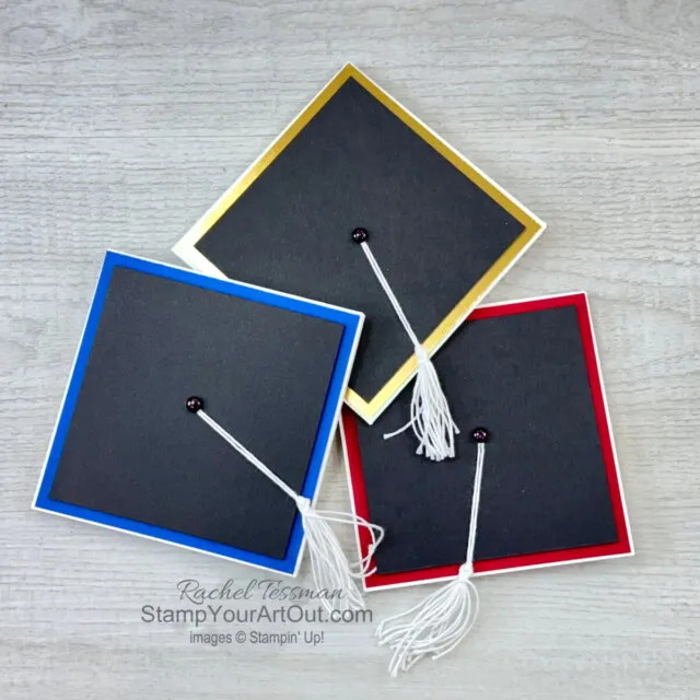 Grad Cap Fold Cards with Pockets - Stamp Your Art Out!