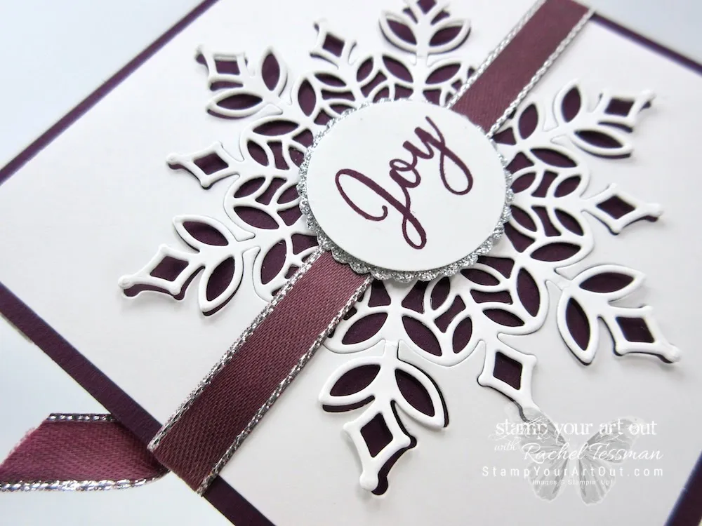 Snowflake Showcase Step Panel Card - Stamp Your Art Out!