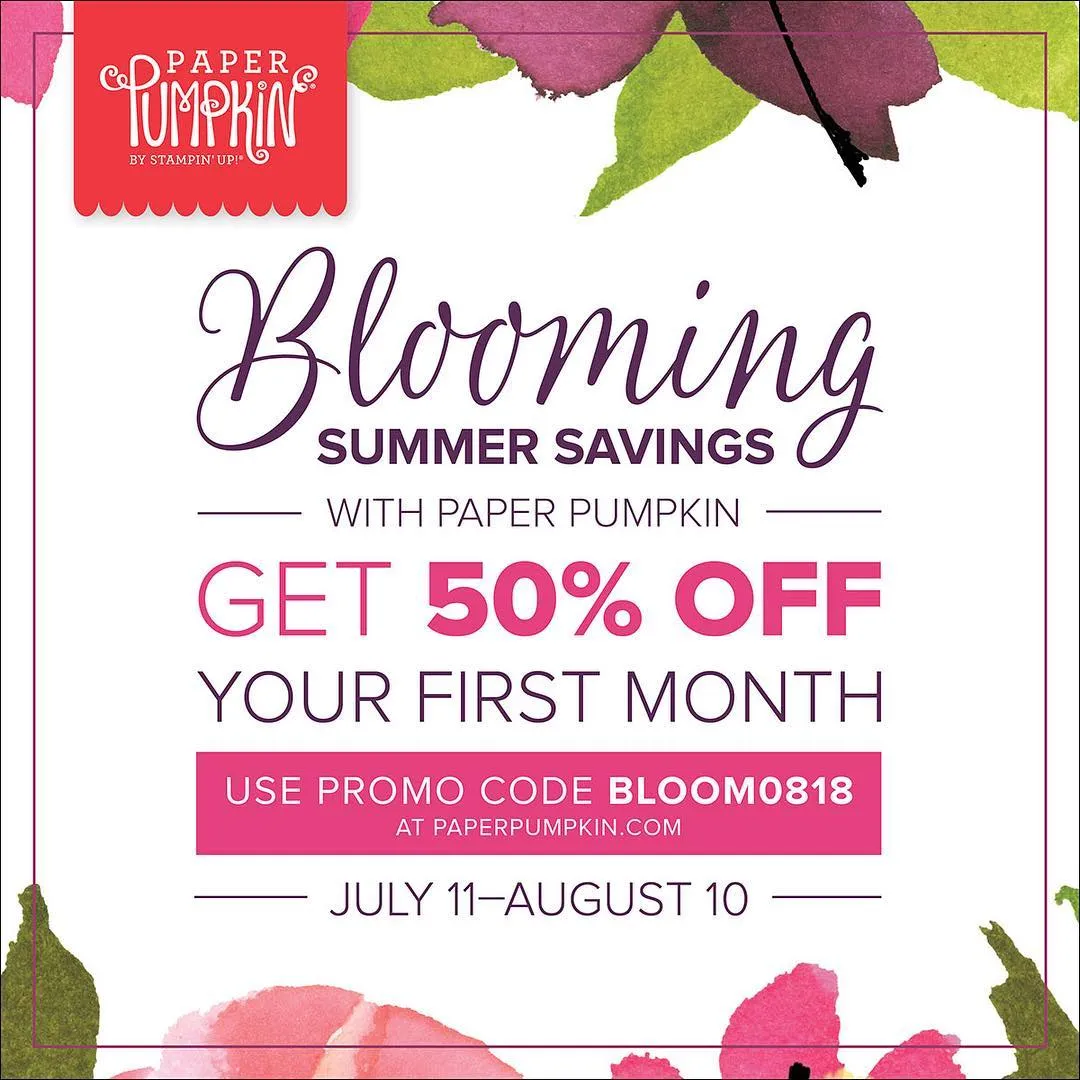 Happy August! Flip Open Pocket Card - Stamp Your Art Out!