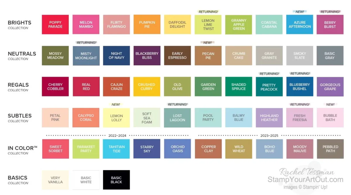 2023 Color Refresh, 23-25 In Colors, & Comparisons - Stamp Your Art Out!