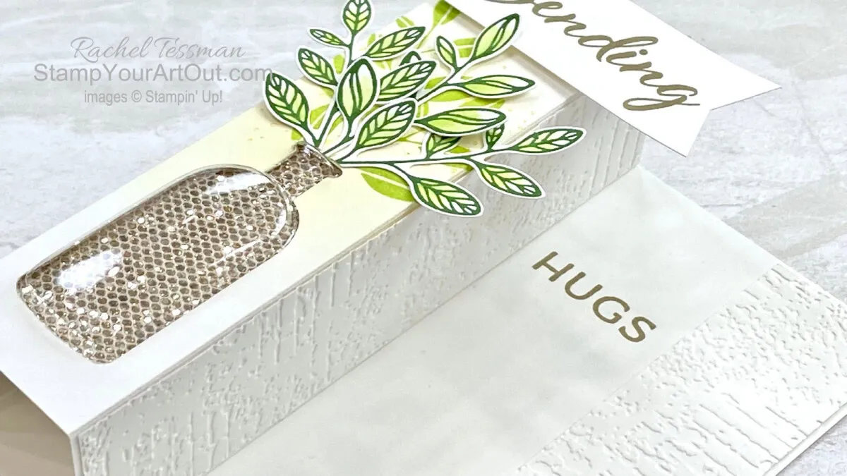Layering Leaves Square Column Fold Card - Stamp Your Art Out!