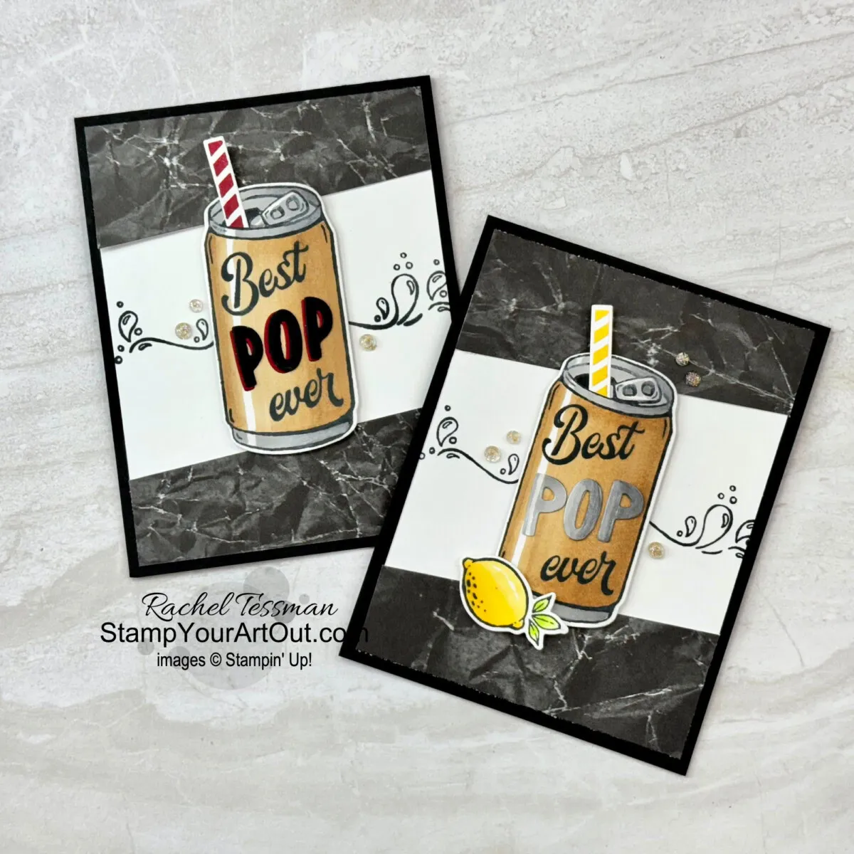 Another Simply Sparkling Soda Pop Card - Stamp Your Art Out!