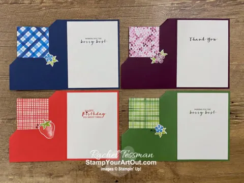 Berry Delightful Corner Fold Cards - Stamp Your Art Out!