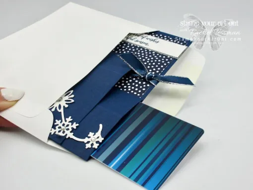 Snowflake Showcase Step Panel Card - Stamp Your Art Out!