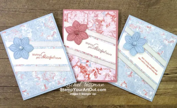 Angled Woven Threads Pocket Card - Stamp Your Art Out!