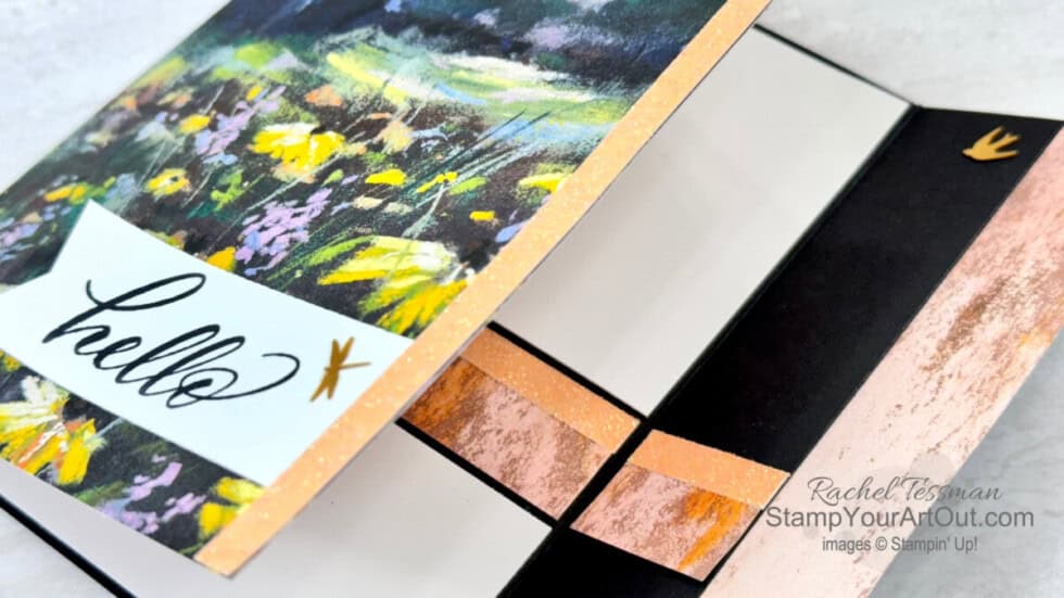Meandering Meadows DSP Display Card - Stamp Your Art Out!