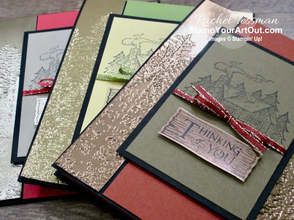 Rustic Retreat meets Brushed Metallic - Stamp Your Art Out!