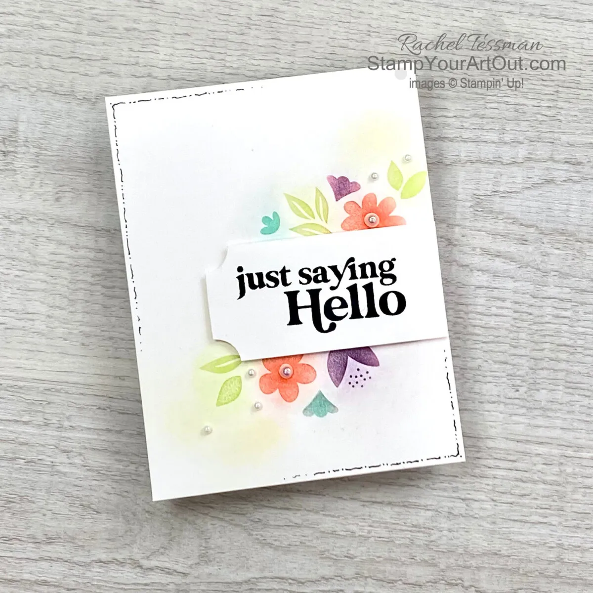 Simple and Fabulous Hello Card - Stamp Your Art Out!
